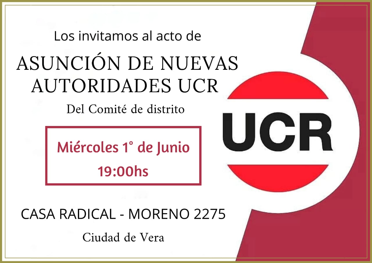 Asumen nuevas autoridades en la UCR Vera - INFO VERA